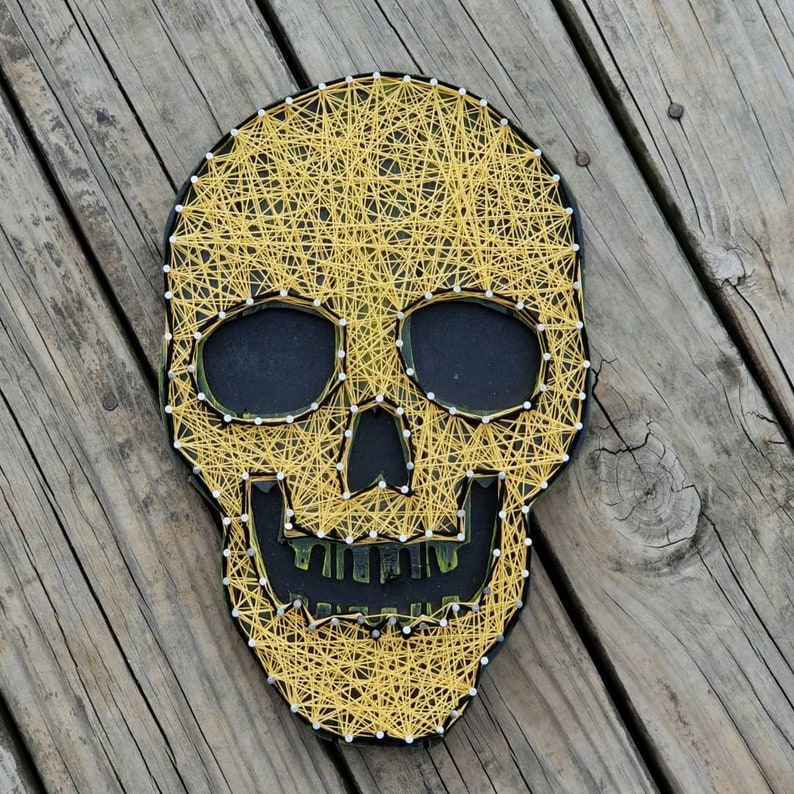 Skull String Art / Fall String Art / Made to Order or DIY String Art ...