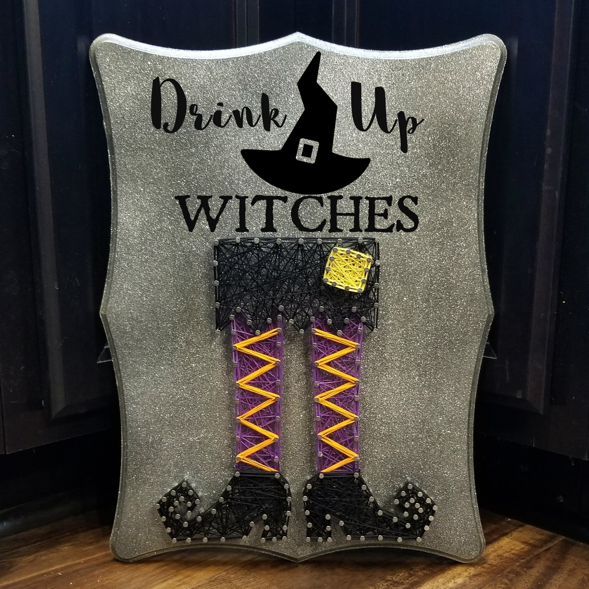 Witch String Art / Halloween Decoration / Made to Order or DIY - Etsy