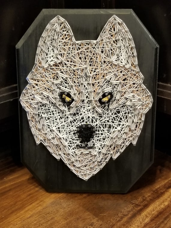 Wolf String Art Home Decor Made to Order Wolf Decoration | Etsy