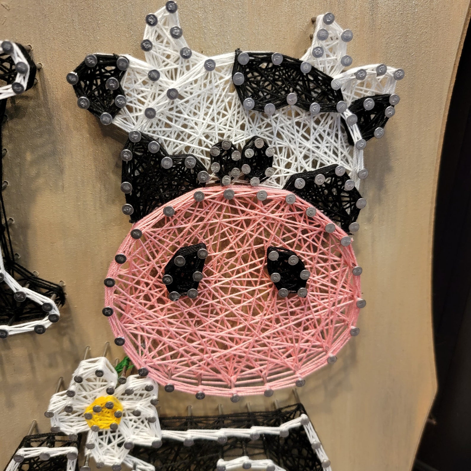 Cow String Art / Farm Decor / Home Plaque / Home is Where Your Herd is ...