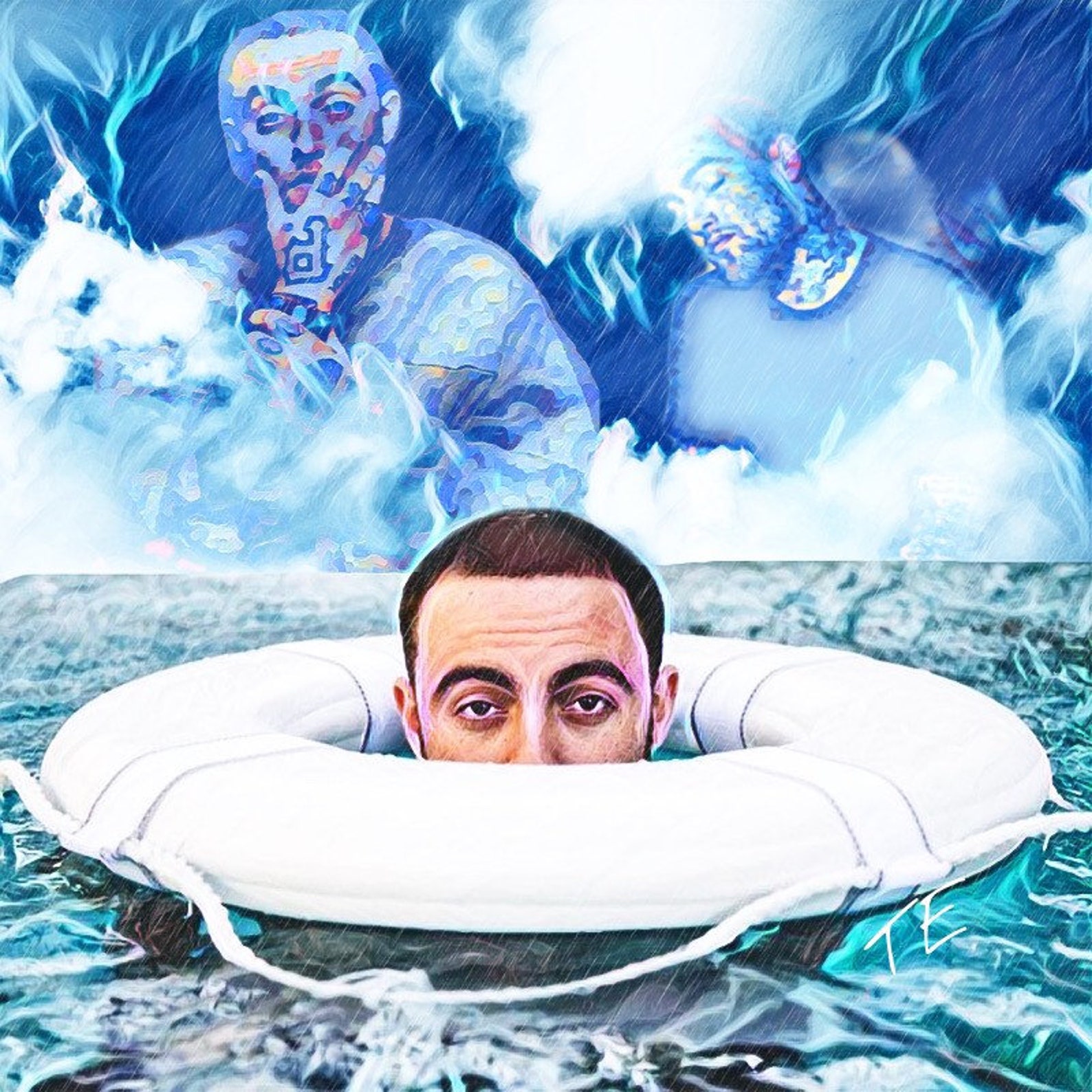 Mac Miller Swimming Art Print - Etsy