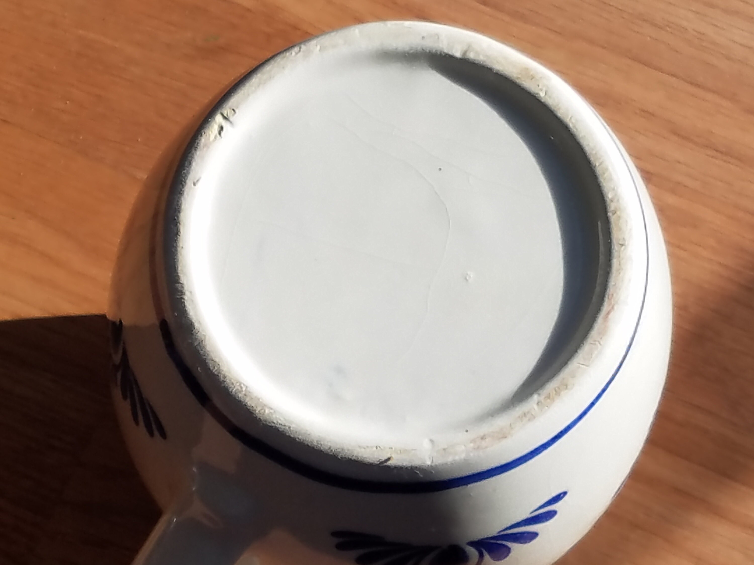 White and Blue Water Pitcher - Etsy
