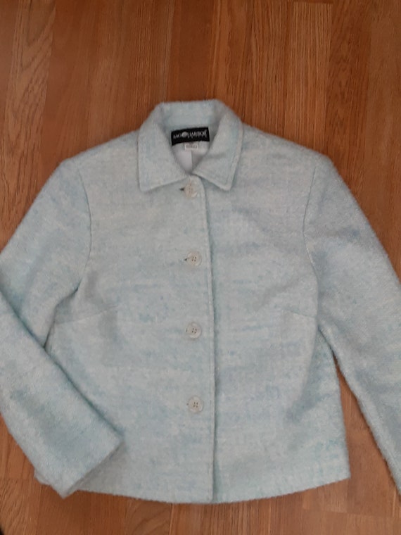 Powder Blue Tweed Jacket - Gem