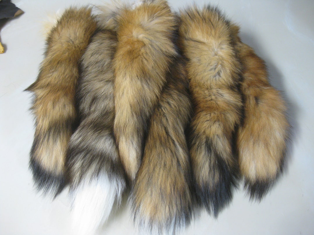 Red Fox Tails With a Keychain Option - Etsy