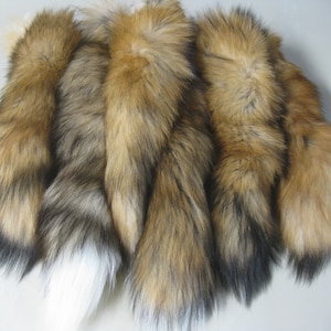 Red Fox Tails With a Keychain Option - Etsy