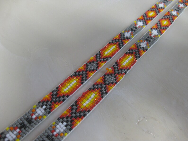 Beaded Strips - Bead Work, Craft, Non-native, Sew On, 25+" X 1/2" - Etsy