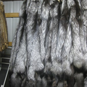 Tanned Silver Fox Hides - Etsy