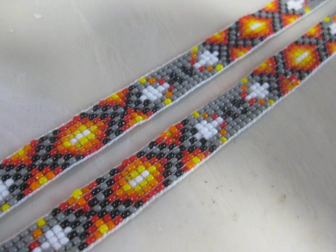 Beaded Strips - Bead Work, Craft, Non-native, Sew On, 25+" X 1/2" - Etsy