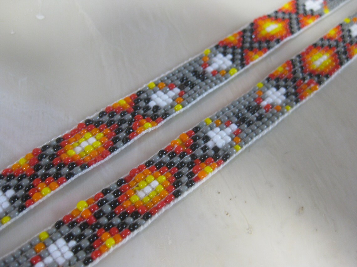 Beaded Strips - Bead Work, Craft, Non-native, Sew On, 25+" X 1/2" - Etsy