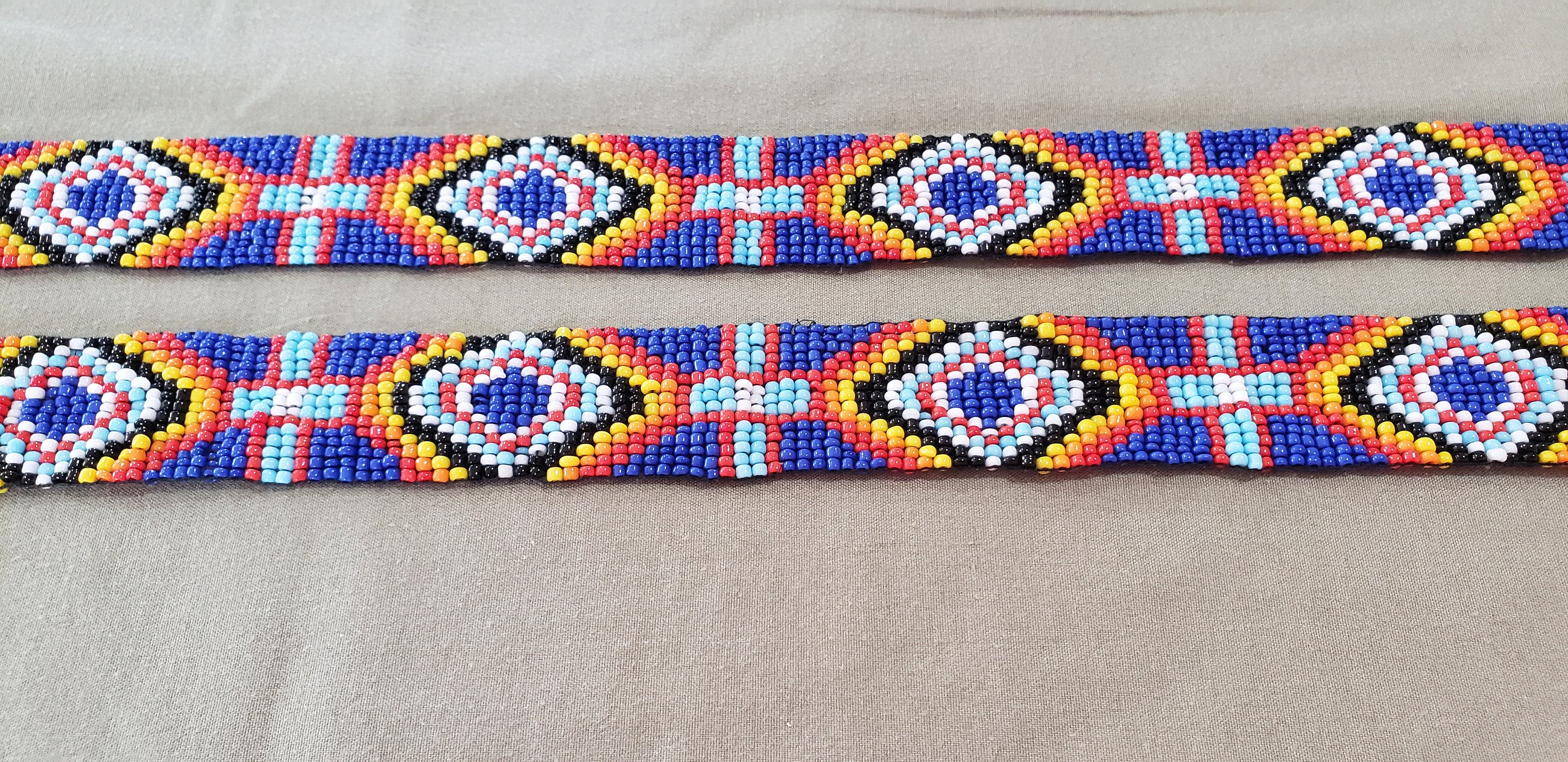 Beaded Strips - Bead Work, Craft, Non-native, Sew On, 25"x1" - Etsy