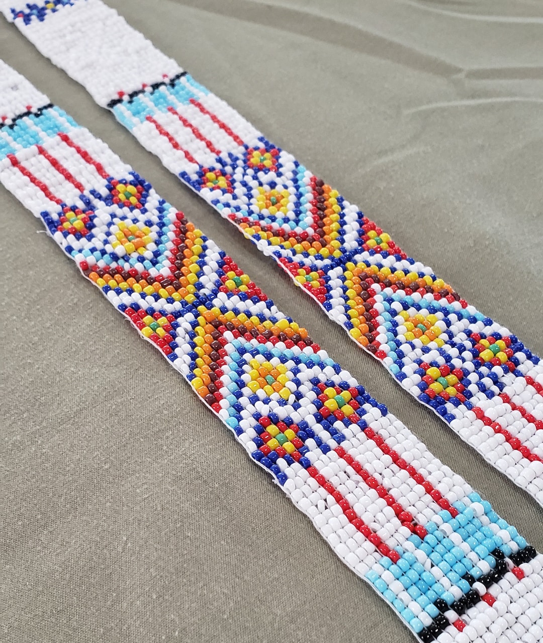 Beaded Strips - Bead Work, Craft, Non-native, Sew On, 25+"x1" - Etsy