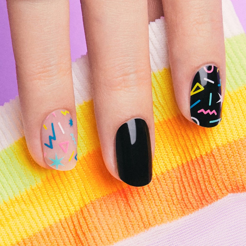 Disco Nail Art / E90603 Disco / VIKA NAILJAM ECO Gel Nail - Etsy