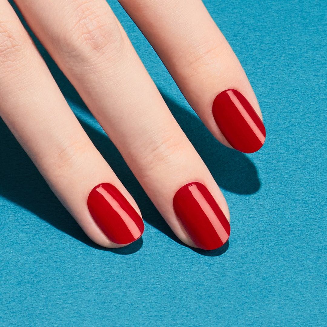 Real Red Nail Art / Sexy Red / Full Nail / E00603 Fiery / VIKA NAILJAM ...