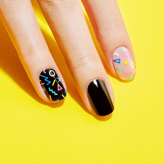 Disco Nail Art / E90603 Disco / VIKA NAILJAM ECO Gel Nail - Etsy