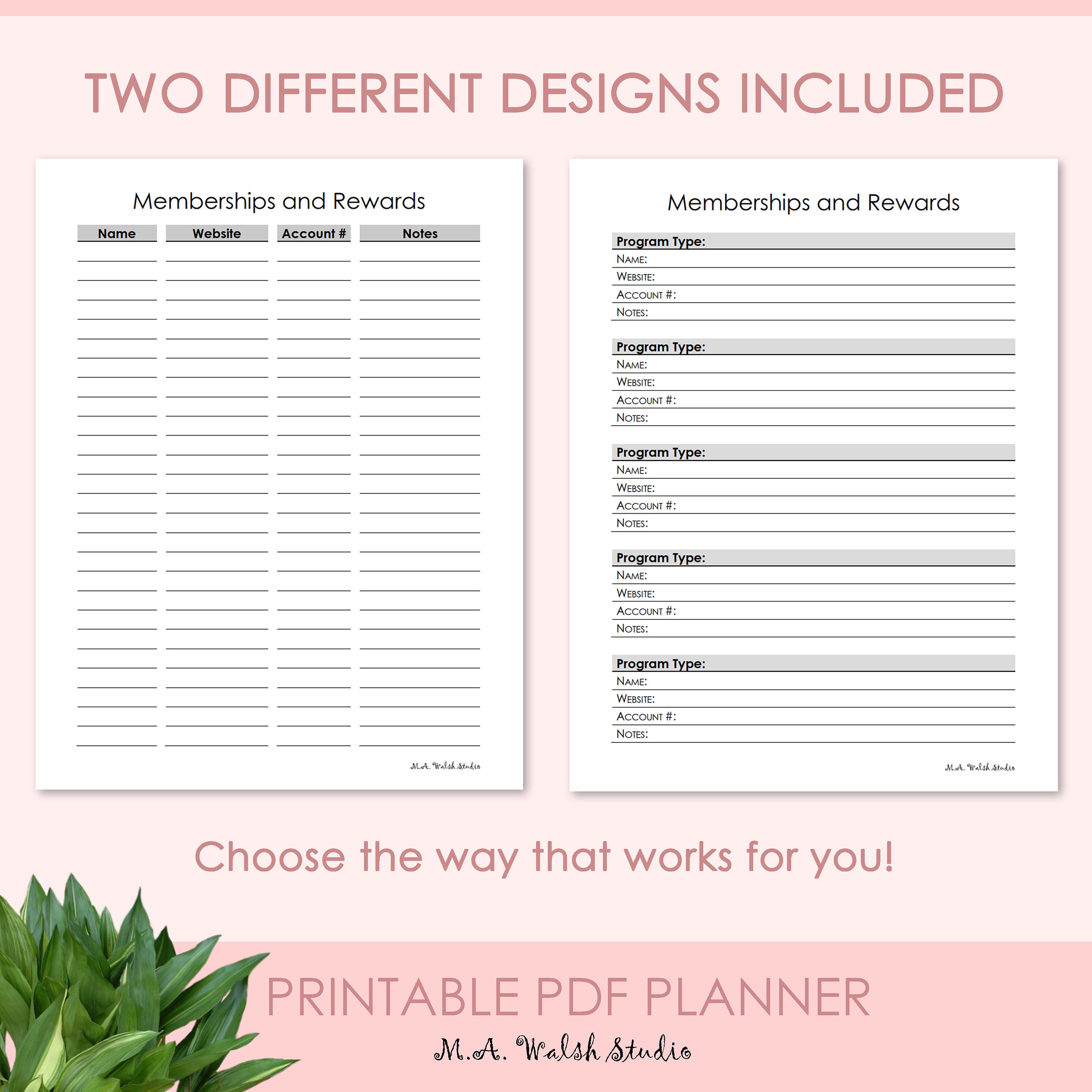 Memberships and Rewards Tracker Internet Management - Etsy
