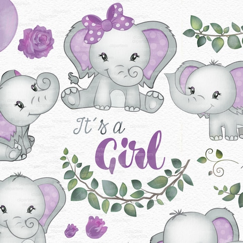 Purple Baby Elephant