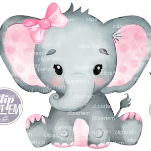 Watercolor Elephant Vector, Illutsrator File, EPS, SVG (print and Cut ...