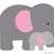 Boy Elephant Clip Art, Watercolor Very Cute Little Peanut, Blue Gray ...