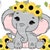 Watercolor Girl Elephant Clip Art, Very Cute Little Peanut,pink Gray ...