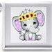 Purple Yellow Sunflower Elephant With Row of Sunflowers on the Head ...
