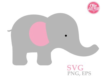 SVG Girl Elephant Birthday Baby Girl Elephant for Baby - Etsy