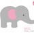 Watercolor Girl Elephant Clip Art, Floral Little Peanut,pink Roses ...