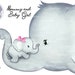 Mommy and Baby Elephant Clip Art, Illustration. Watercolor Elephant ...
