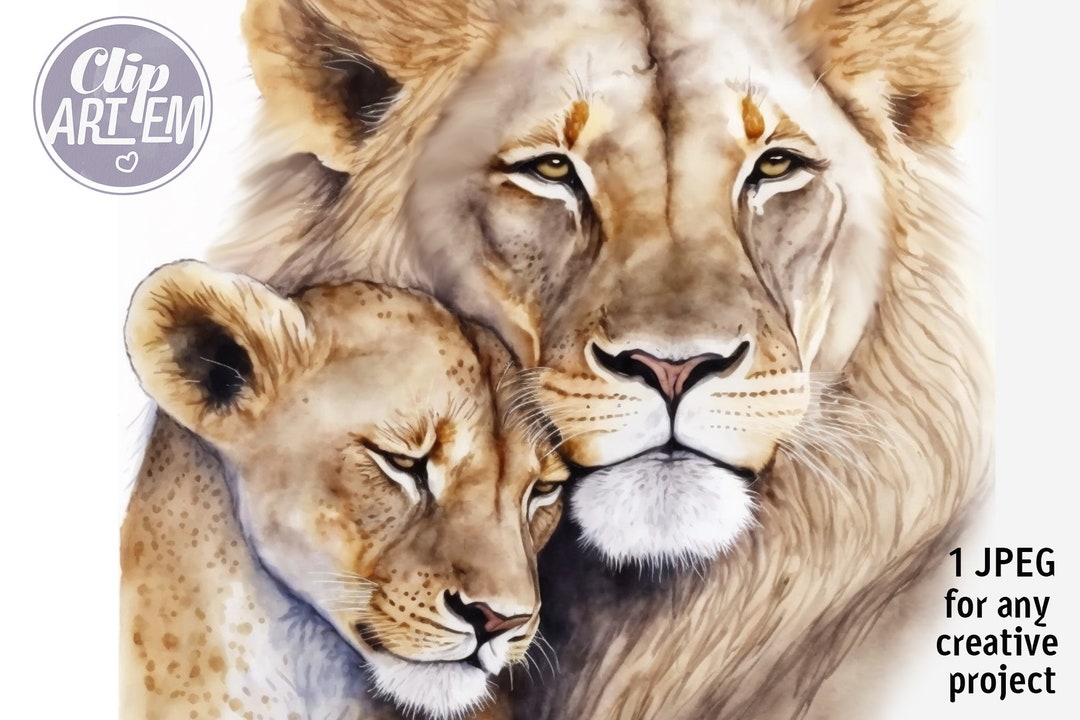 Father's Day Lion Baby Wall Art Image Decor for Boy or Girl Nursery ...