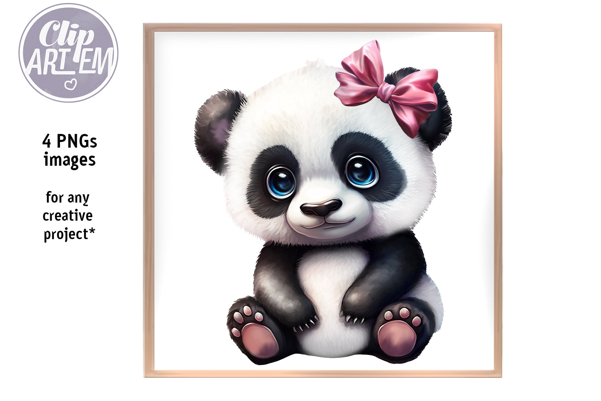 Cute Baby Panda Art