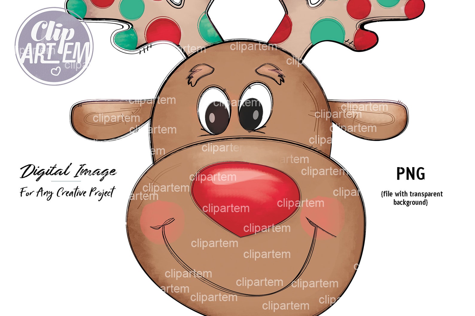 Reindeer Doodle PNG Clip Art Boy Reindeer Christmas Image Transfer ...