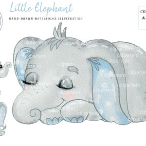 Boy Elephant Clip Art, Elephant Sublimation, PNG, Vector, Baby Blue ...