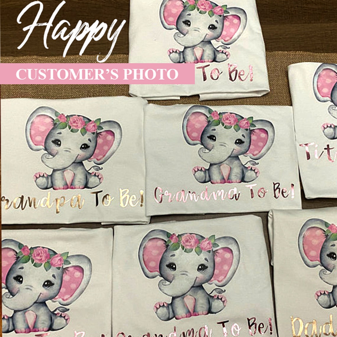 Watercolor Girl Elephant Clip Art Floral Little Peanutpink | Etsy