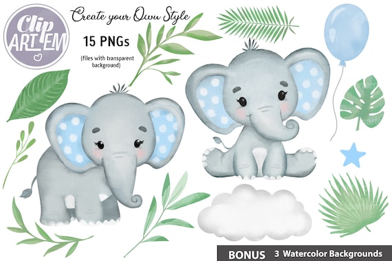 Little Blue Elephant Baby
