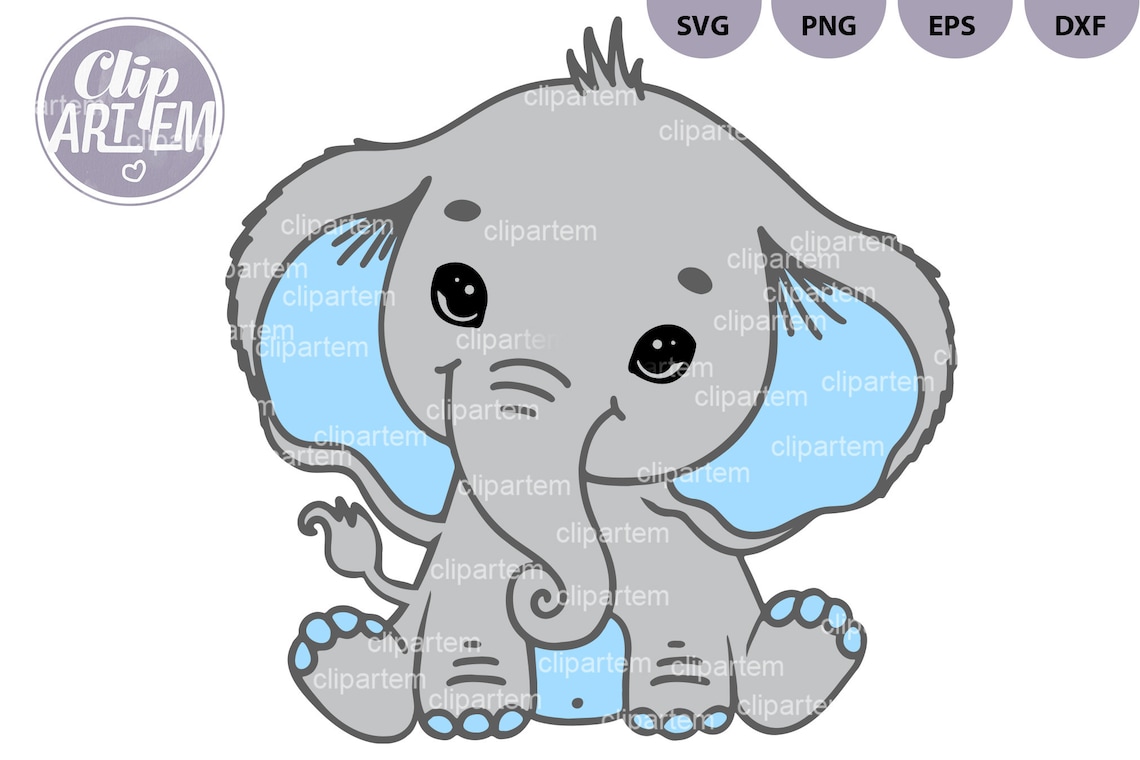 Super Cute Boy Elephant SVG cutting file for cricut | Etsy