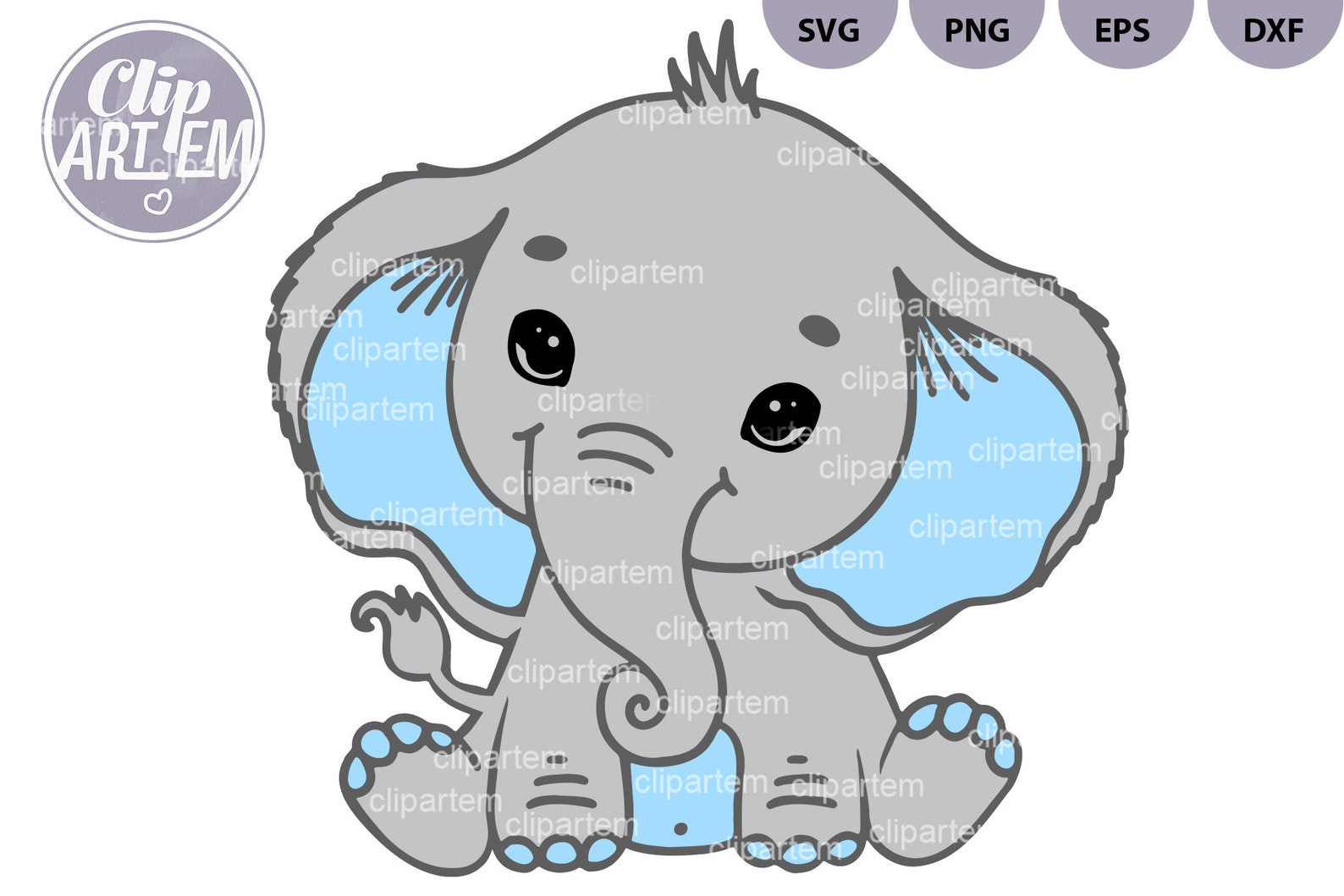 Super Cute Boy Elephant SVG cutting file for cricut | Etsy