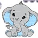 Super Cute Boy Elephant SVG Cutting File for Cricut, Silhouette ...