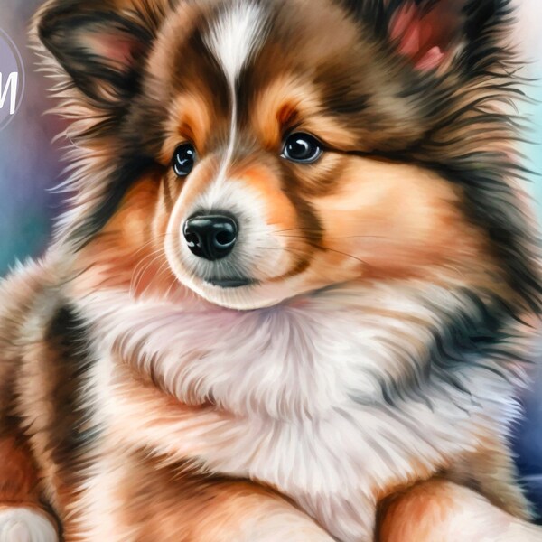 Sheltie Painting - Etsy
