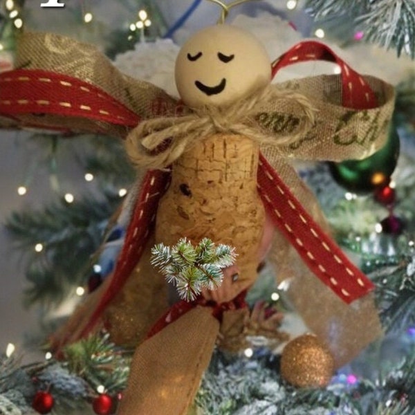 Wine Cork Angels - Etsy