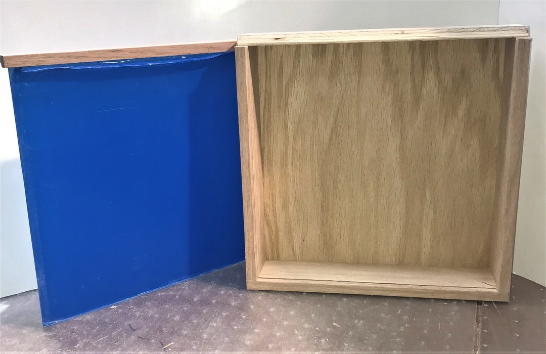 Unfinished Oak Shadow Box. Usable Interior Measurements Are 2 1/8 ...