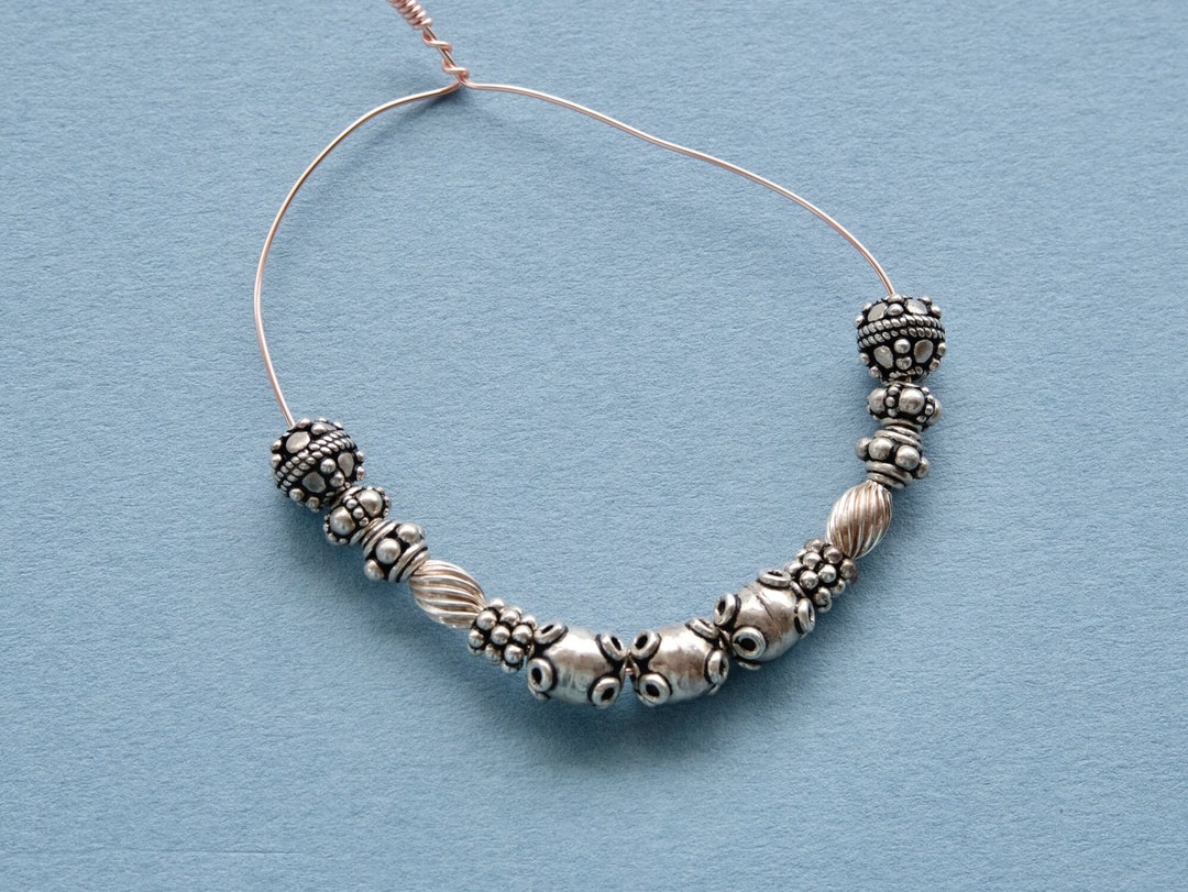 Set of Fancy Sterling Silver Spacer Beads, Jewelry Making Supplies ...