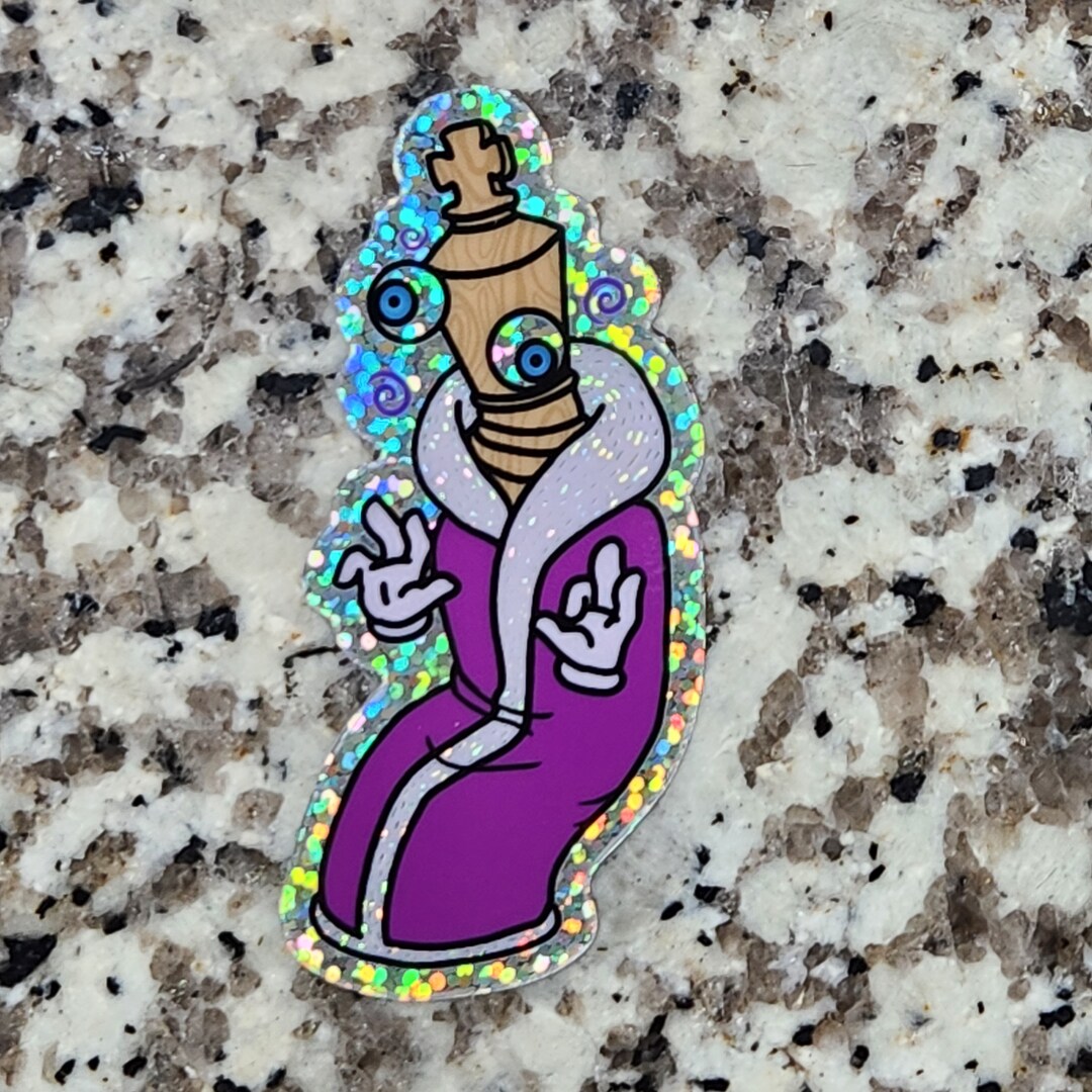 Amazing Digital Circus Inspired Kinger Holographic Glitter Sticker - Etsy