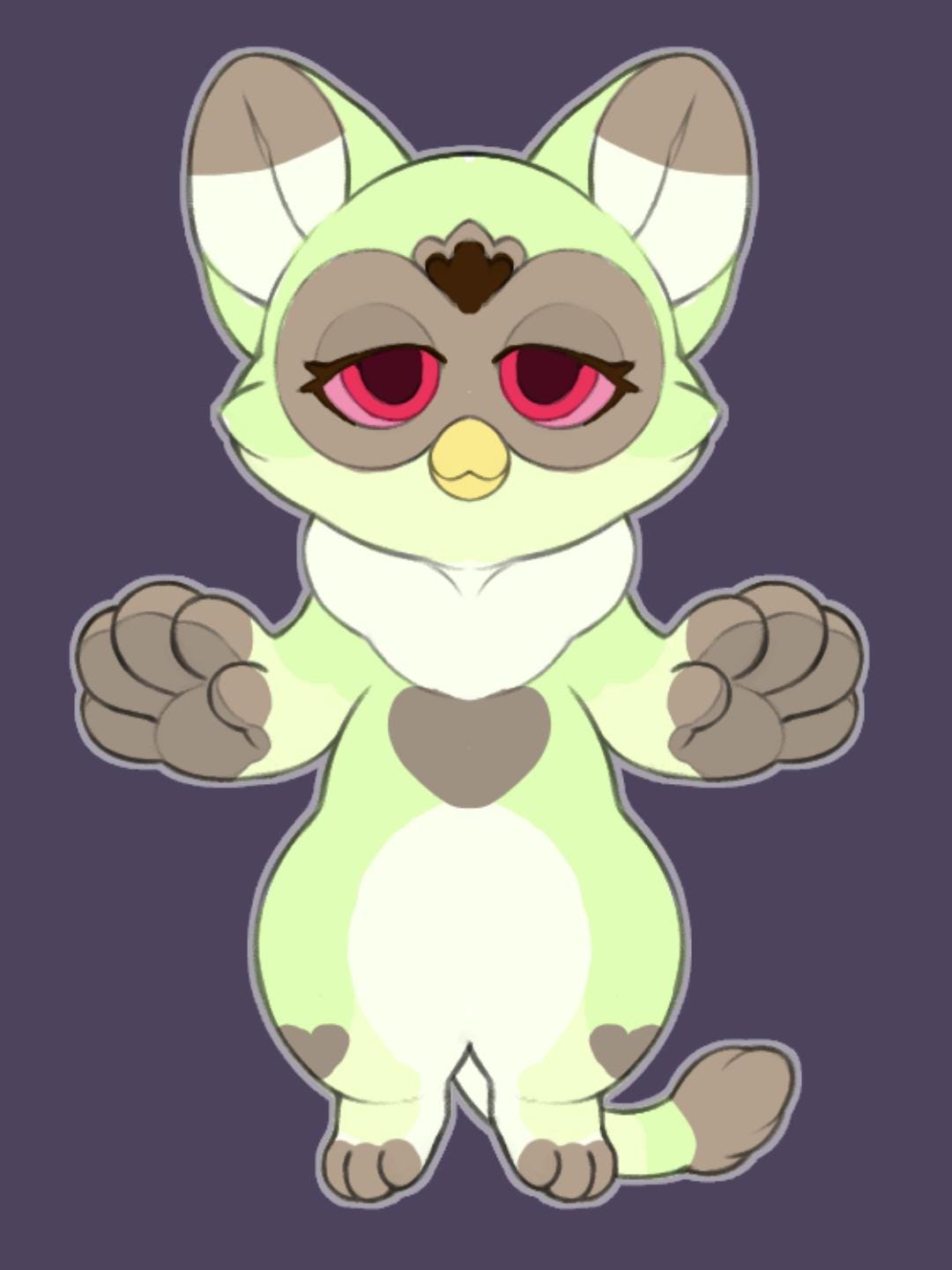 Furry Anthro Original Character Adopt Dessert Furby Key Lime Pie - Etsy