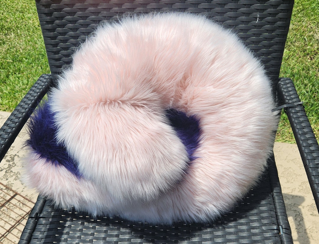 Dark Purple and Baby Pink Furry Fursuit Curly Husky Tail - Etsy
