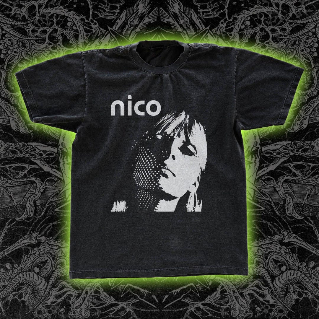 Night Channels NICO Shirt Kate Bush Velvet Underground Fiona Apple ...