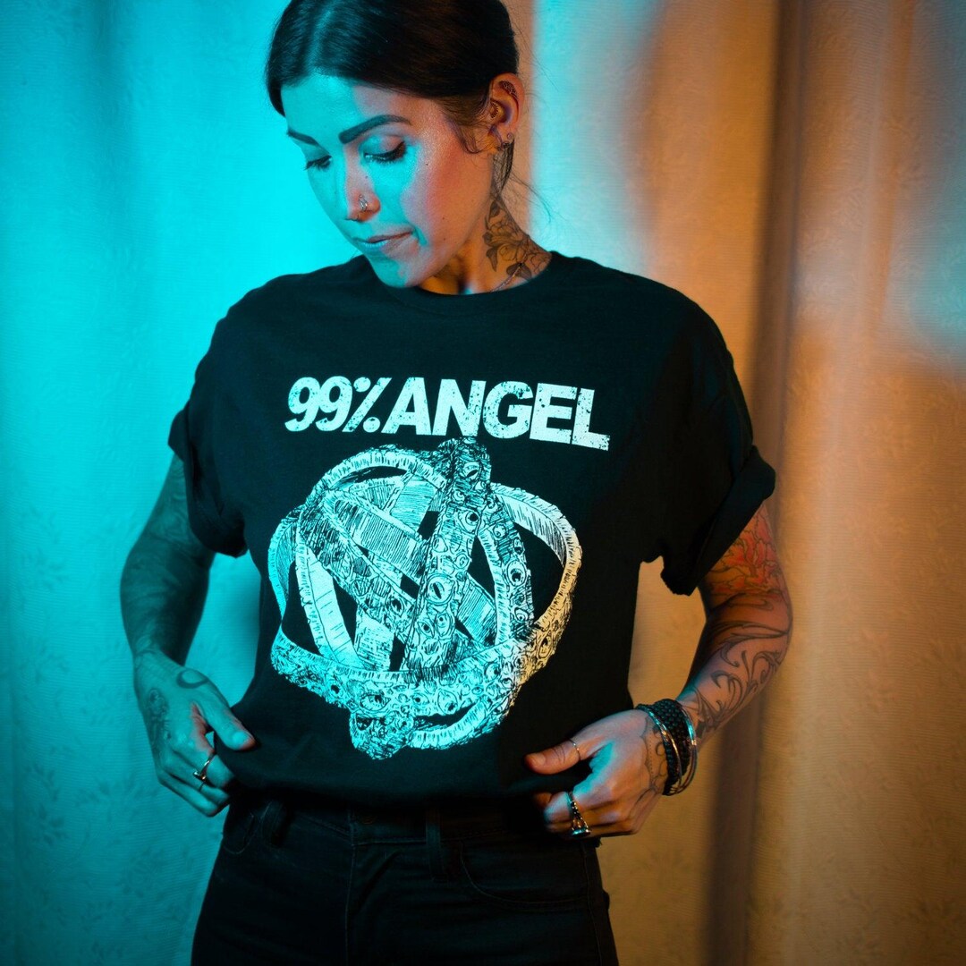 99 Percent Biblical Angel - Classic Tee - Night Channels - Etsy