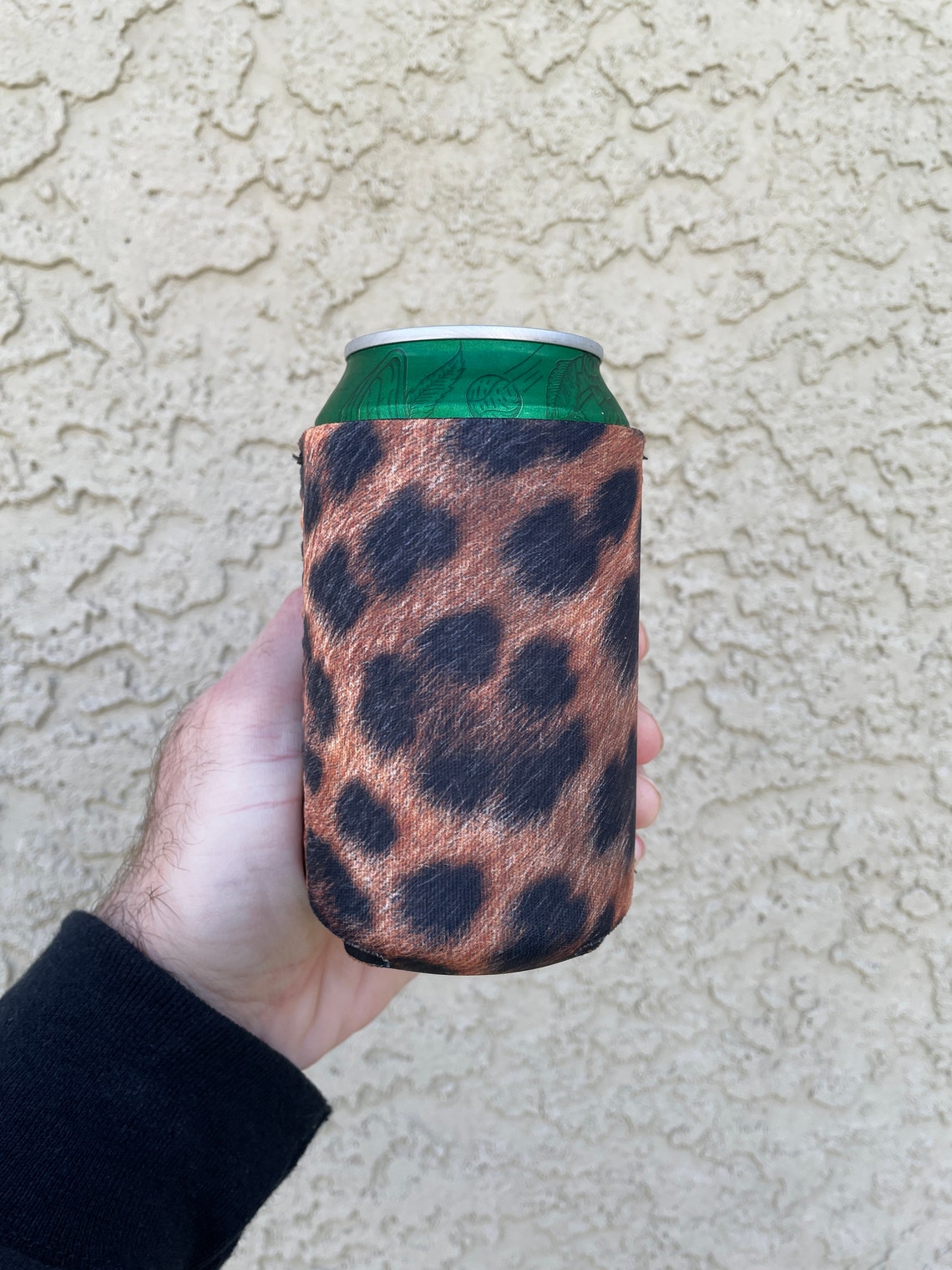 Leopard Can Cooler Coolie - Etsy
