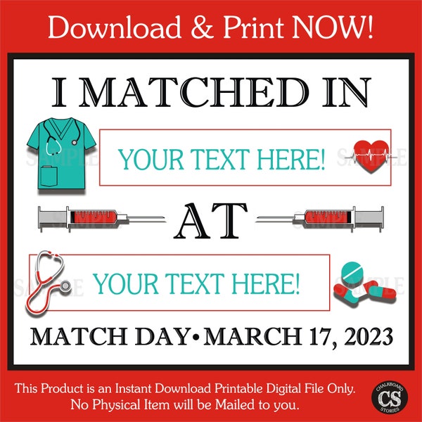 I Matched 2023 Sign - Etsy Australia