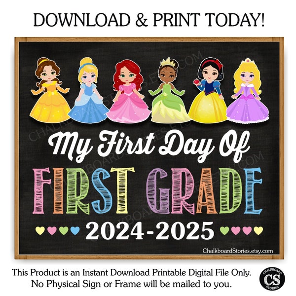 First Day of 1st Grade - Etsy