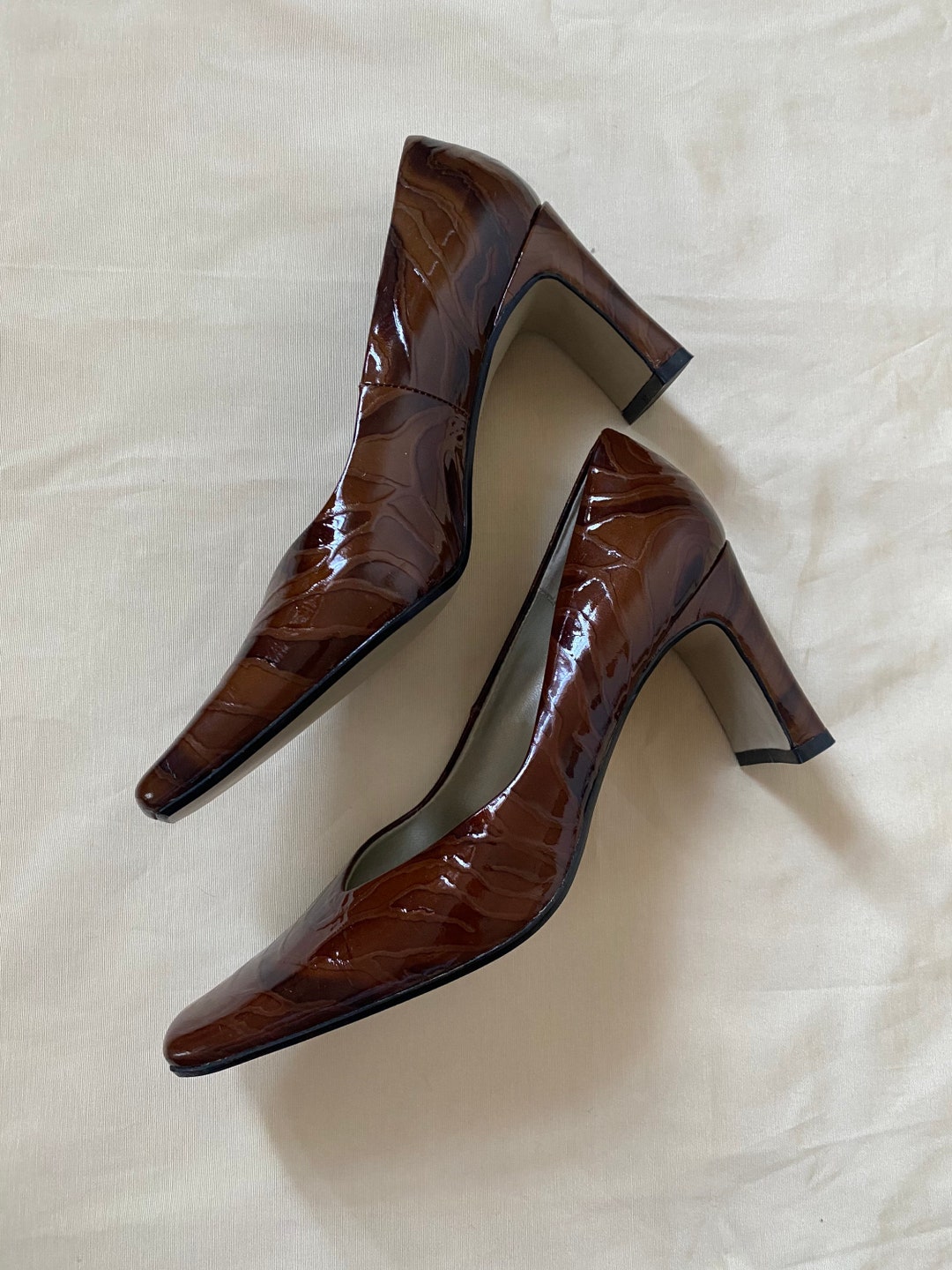 Patent Leather Tortoise Pumps - Etsy