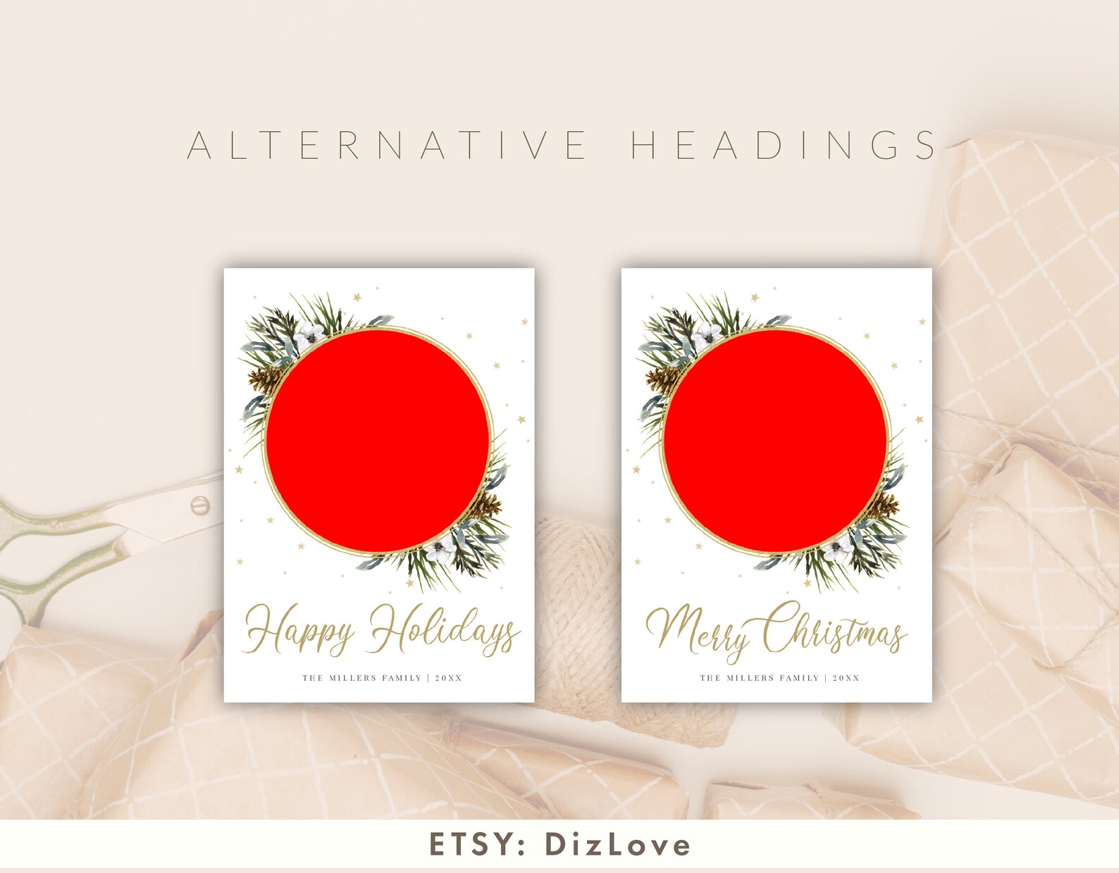 Christmas Card Template Bundle Holiday Card Bundle Christmas - Etsy